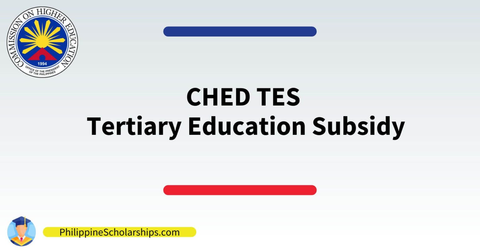 How to Apply CHED – Tertiary Education Subsidy (TES) | Philippine ...